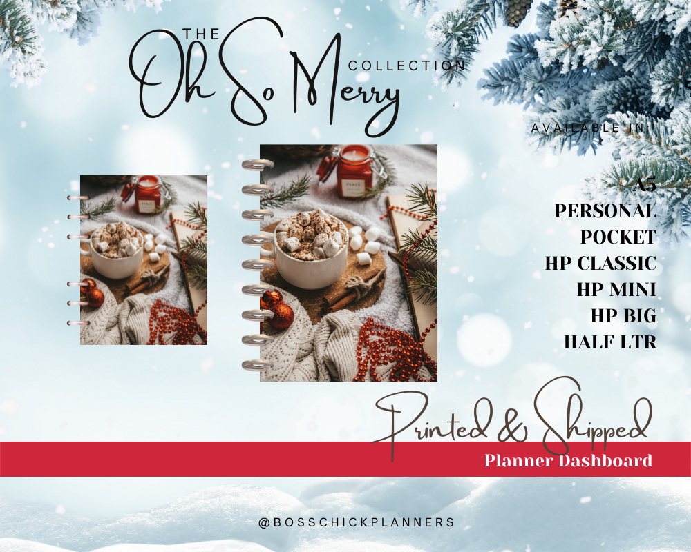 Oh So Merry Collection Planner Dashboards & Covers Christmas Holiday ...