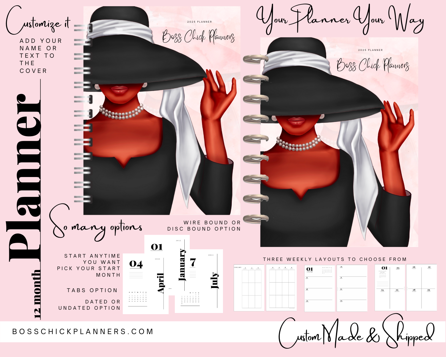 African American Women Planners - Beautiful 12 Month Planner Your Plan ...