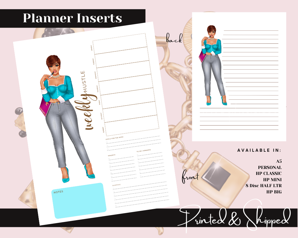 Planner Girl Boss Printed Planner Inserts for A5 Personal HP Classic ...