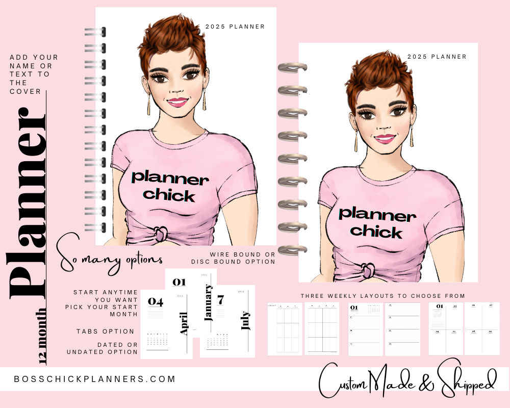 Planner Chick Girl - Beautiful 12 Month Planner Build Your Planner You ...