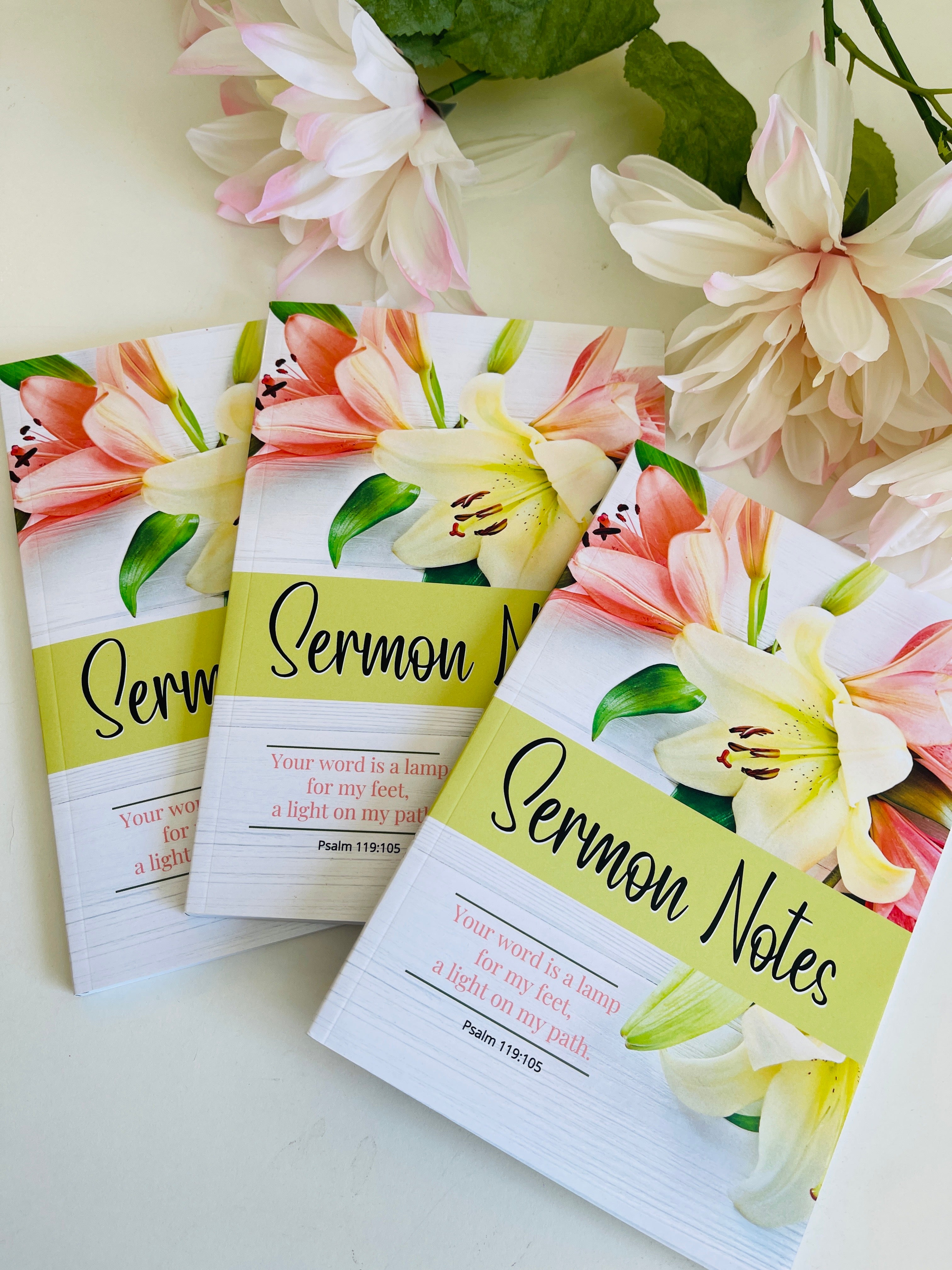 Women's Sermon Notes Journal: Christian Journal for Women Record thoug ...